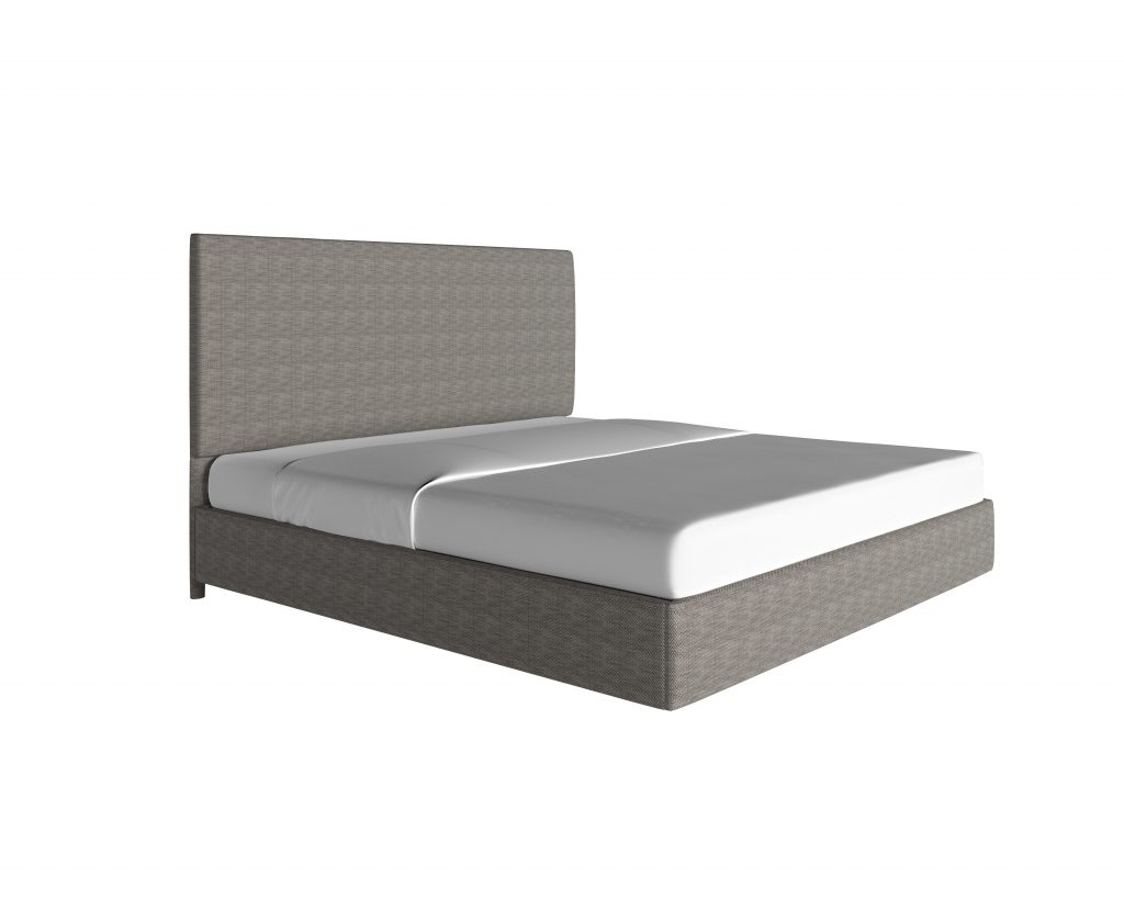 Queen Platform Bed, Inset Welting, Piazza - Shayna Rose Interiors